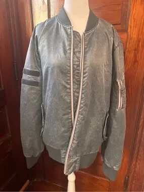 American Rag | Jackets & Coats | American Rag Slate Gray Bomber Jacket ...